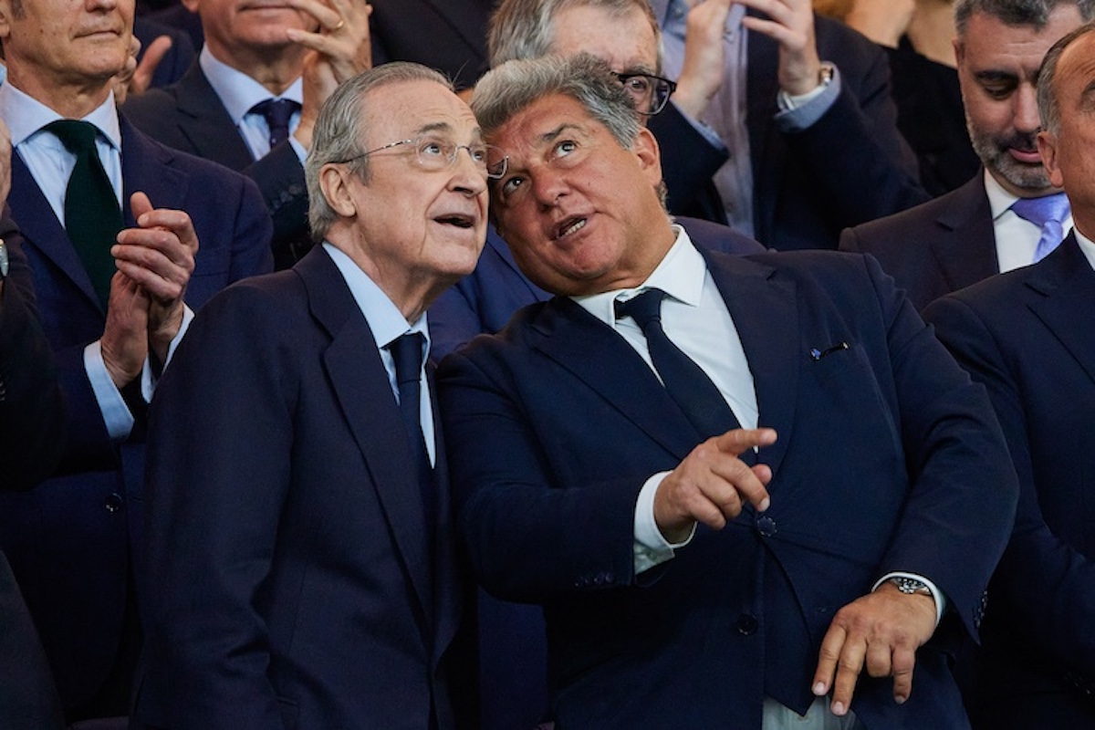 Joan Laporta répond aux attaques de Florentino Perez